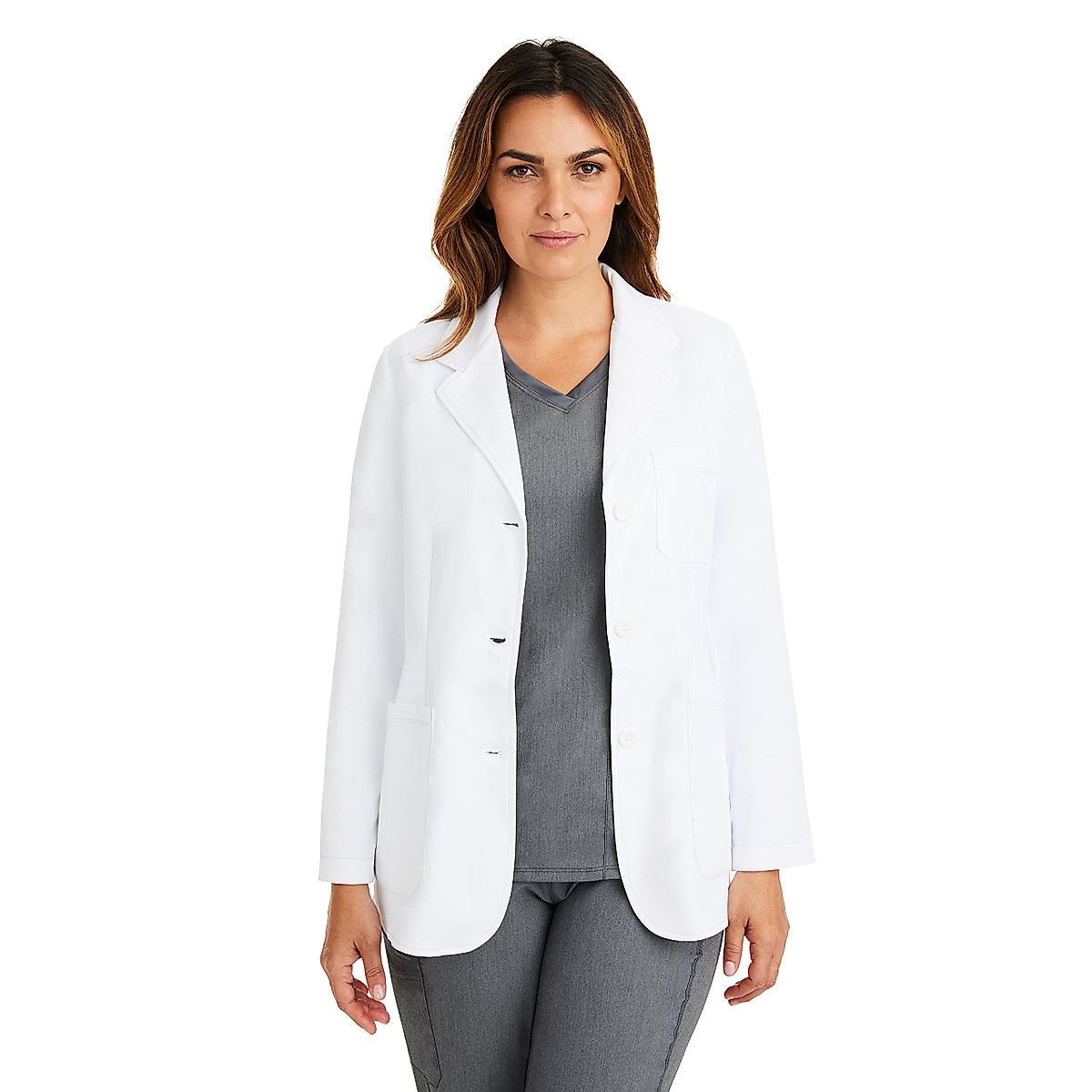 Healing Hands White Lab Coat 5 Pocket 5160 Flo Full Sleeve Women's Consult Lab Coat The White Coat Minimalist Collection White 3XL