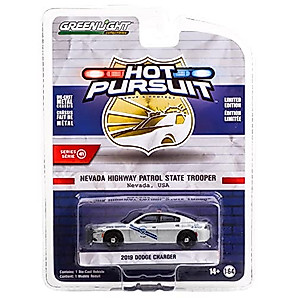 Greenlight 42990-D Hot Pursuit Series 41 - 2019 Dodge Charger - Nevada Highway Patrol State Trooper 1/64 Scale Diecast