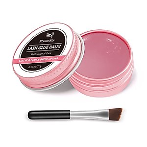 PERMANIA Lash Lift Balm Glue, New Eyelash Lifting Adhesive，0.35oz/10g Lash Lift Glue Strong Viscosity and Water Solubility for Lash Perm Kit (Rose)