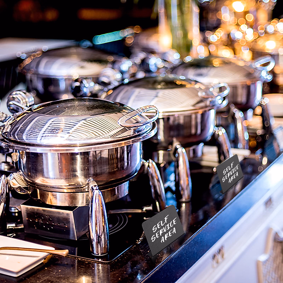 12 Pack 4"x3"Mini Chalkboard Signs for Chalk Sign for Food - Party - Buffet - Table Sign Chalkboard - Wedding - Bakery - Small Chalkboard Sign - Mini Chalkboard Signs for Food