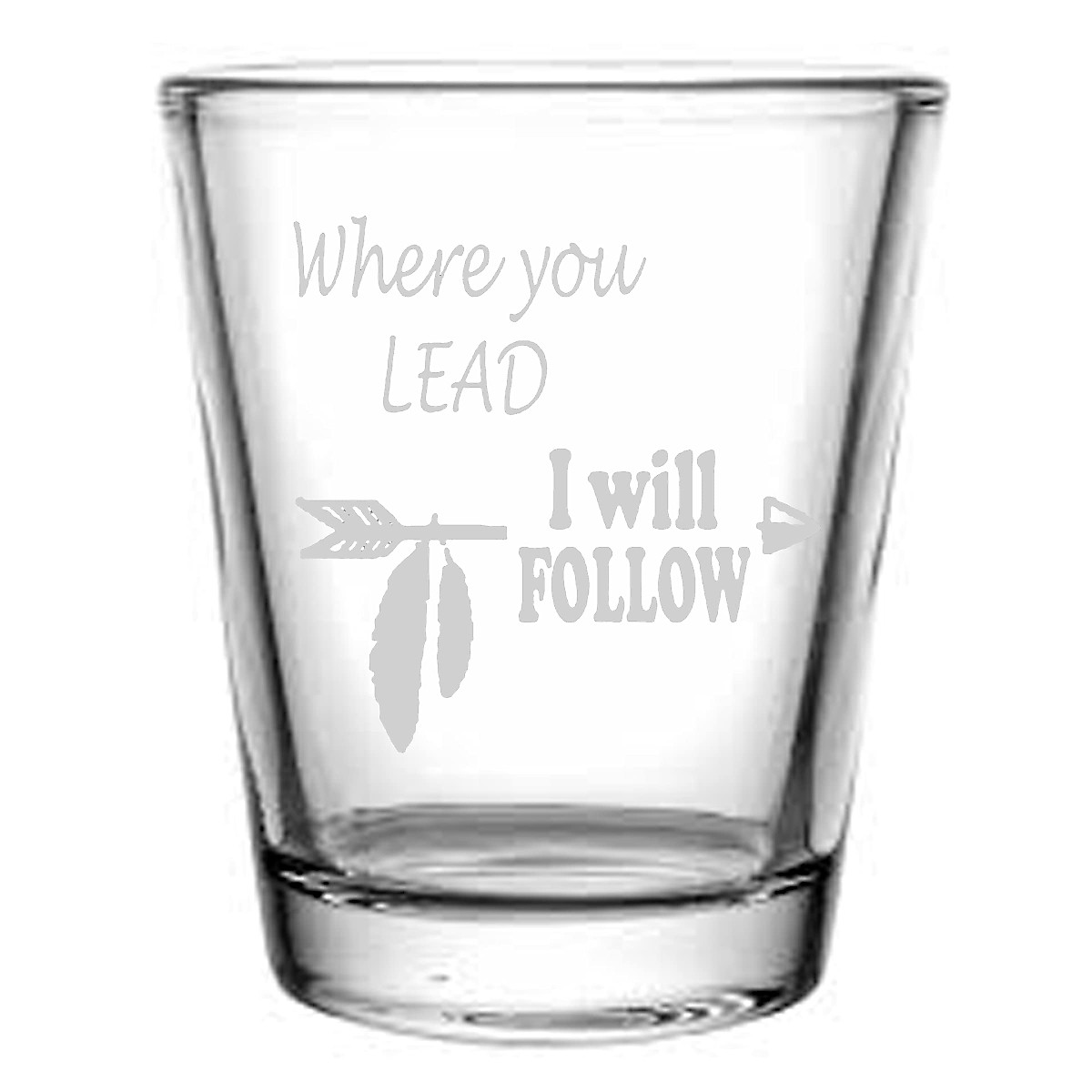 Brindle Southern Farms Gilmore Inspired Girls Shot Glass Set of Four: Stars Hollow, Luke's Diner, Where You Lead I Will Follow, Dragonfly Inn Gilmore Engraved 1.5 Ounce Shot Glasses