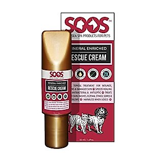 Soos Pets Natural Dead Sea Mineral Enriched Rescue Cream, 50 mL/1.69 oz.