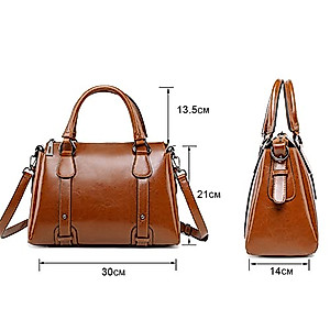 Top Handle Satchel for Women Designer Crossbody Bags Cute Trendy Shoulder Purse Tan Leather Classic Pochette for Ladies Stylish Handbag
