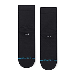 Stance Icon Quarter Socks [3 Pack] (Medium, Black)