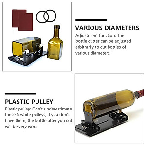 wine bottle cutter Bottle Cutter DIY Machine glass jar cutter glass cutting tool bottle cutter kit corkscrews for wine bottles glass cutting kit car into glass bottle round square
