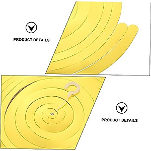 IFANLANDOR 3 Spiral Charm Wreath Decor Hanging Whirls Decorations Ceiling Hanging Garland Wedding Ceiling Swirl Baby Shower Party Decorations PVC to Rotate Decoration Supplies Streamer