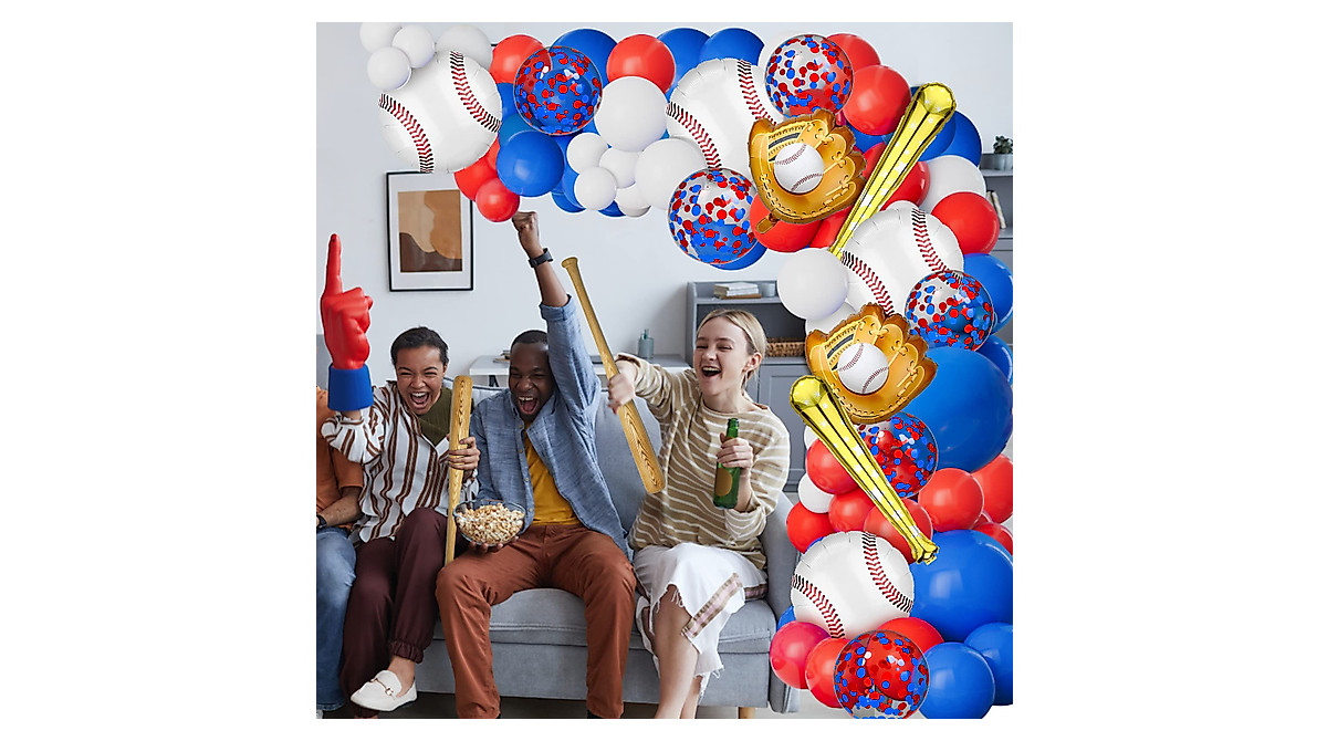 Baseball Balloon Garland Kit for Unforgettable Parties