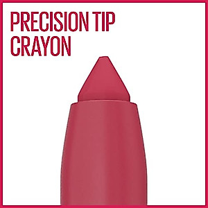 Maybelline Super Stay Ink Crayon Matte Longwear Lipstick Makeup, 130 Pave The Road, 0.04 oz