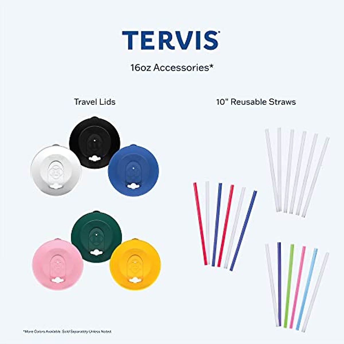 Tervis Kelly Ventura Crystal True Blue Collection Made in USA Double Walled Insulated Tumbler Travel Cup Keeps Drinks Cold & Hot, 16oz 4pk, Assorted