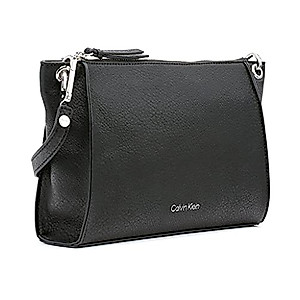 Calvin Klein Reyna Crossbody, Black/Silver