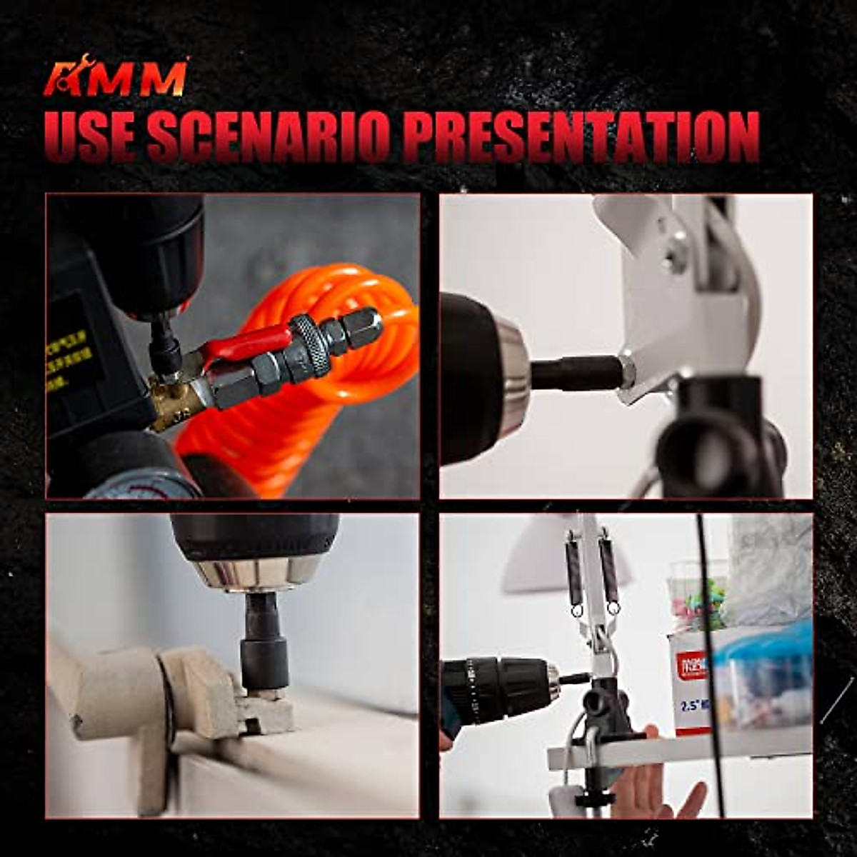 AMM 20PCS Power Nut Driver Set for Impact Drill, 1/4” Hex Head Drill Bit Set SAE and Metric, The best tool accessories