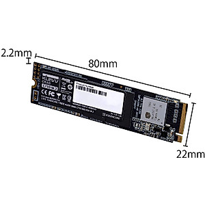 KLEVV CRAS C710 1TB M.2 NVMe PCIe Gen3x4 Internal SSD up to 2100MB/s (K01TBM2SP0-C71)