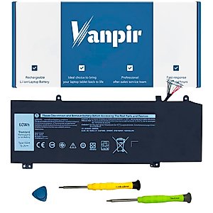 VANPIR 1F22N Laptop Battery, 15.2V 60Wh 3750mAh 4-Cell Compatible with Dell Alienware M15 M17 R1 G7 7590 7790 G5 5590-D2783W D2743B D2865B D2863W D2842W D2843W Series Notebook 0JJPFK 08622M XRGXX