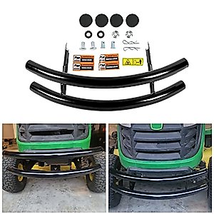 Front Bumper Brush Guard Compatible with John Deere 100 Series 102 115 125 135 145 155C 190C D100 D110 D120 D130 D140 D150 D160 D170 L100 L105 L107 LA175 G110 X110 X120 X125 Lawn Mower Garden Tractor