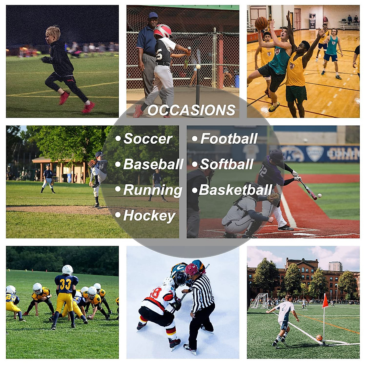 DEVOROPA Boys Leggings Quick Dry Youth Compression Pants Sports Tights Basketball Base Layer Gray S