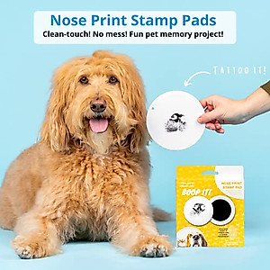 FUR GIFT Nose Print Stamp Pad, 100% Pet Safe, Pet Paw Print Kit, No-Mess Ink Pads, Imprint Cards, Pet Memorial Keepsake, Dogs, Cats, Small Pets, Pet Owner, Pet Memory Project, Nose Prints, All Breeds