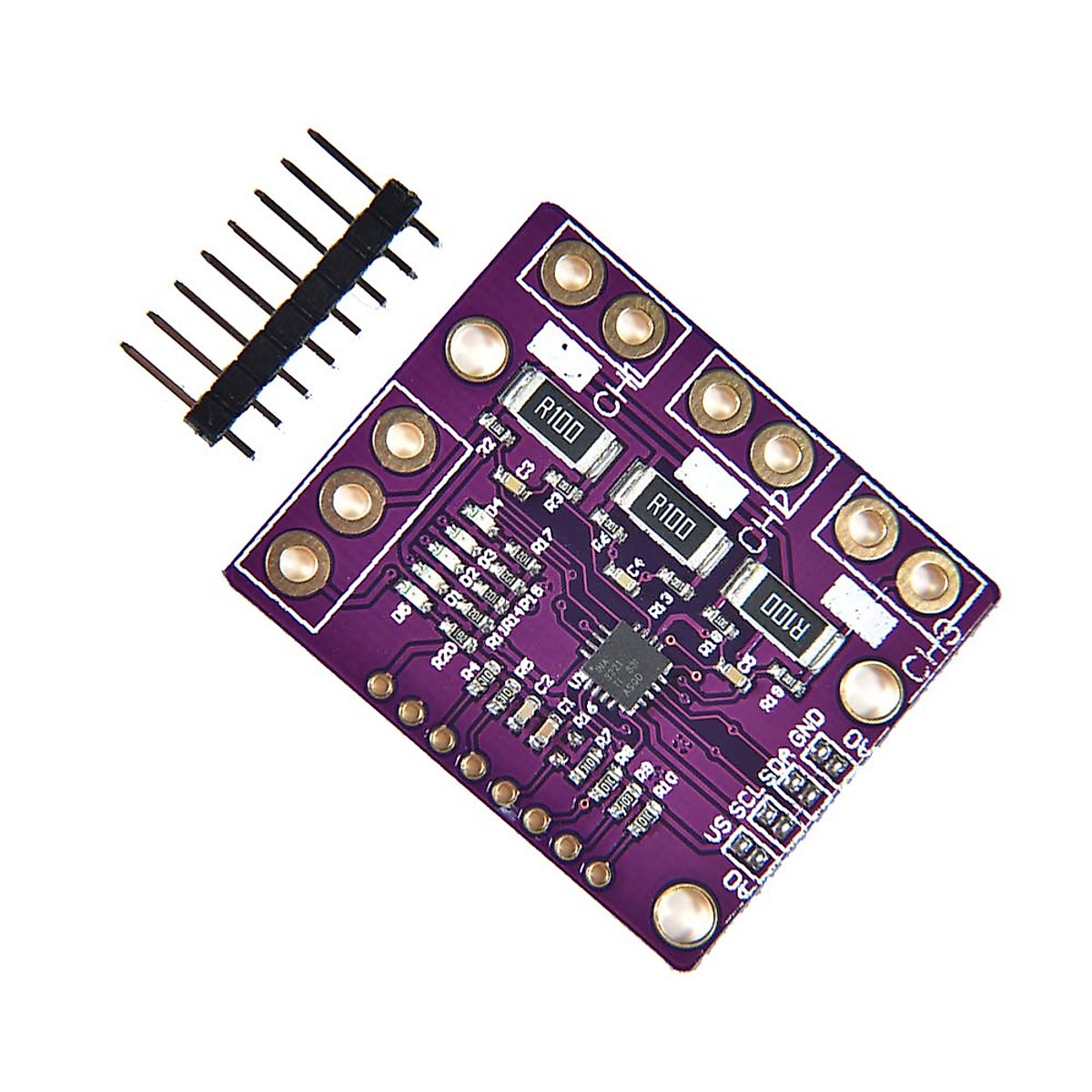 Comimark 1Pcs I2C INA3221 Triple-Channel Shunt Current Voltage Monitor Sensor Re INA219 Module
