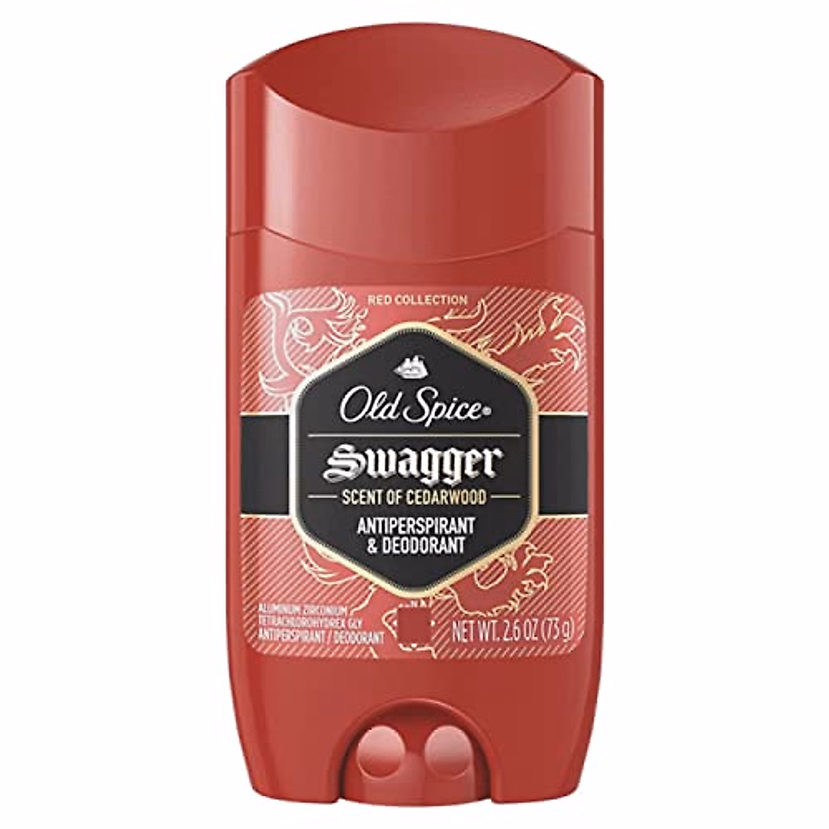 Old Spice Red Zone Anti-Perspirant Deodorant Invisible Solid Swagger 2.60 oz (Pack of 2)