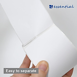 ESSENTIAL 2.25"x 4" White Direct Thermal Barcode Labels, Shipping Labels, Compatible with Zebra & Rollo Label Printer, 350 Labels of Roll (1 Roll)