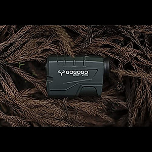 Gogogo Sport Vpro Green Hunting Rangefinder -1200 Yards Laser Range Finder for Hunting and Golf with Speed, Slope, Scan and Normal Measurements - Rechargeable - with USB Cable (1200 Yard)