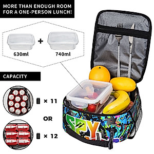 NKISMOODM Fantasy Tote Lunch Bag Reusable Insulated Zipper Handbag Portable Lunchbox Cooler Bags For Work Picnic Camping