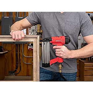 Arrow PT18G Gauge Oil-Free Pneumatic Brad Nailer - Small Light Trim and Interior Molding Work, Operates Up to 100psi Compression Unit, Fits 5/8", 3/4", 1", 1.5", 2" Brad Nails