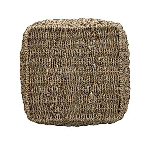 Household Essentials Handled Basket, Natural Seagrass