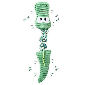 Petinstinct Large Squeaky Dog Toys for Aggressive Chewers, Soft Plush Indestructible Rope Dog Chew Toys for Medium Large Dogs, Tug of War Dog Toys to Keep Them Busy, 18 Inches, Alligator, Crocodiles