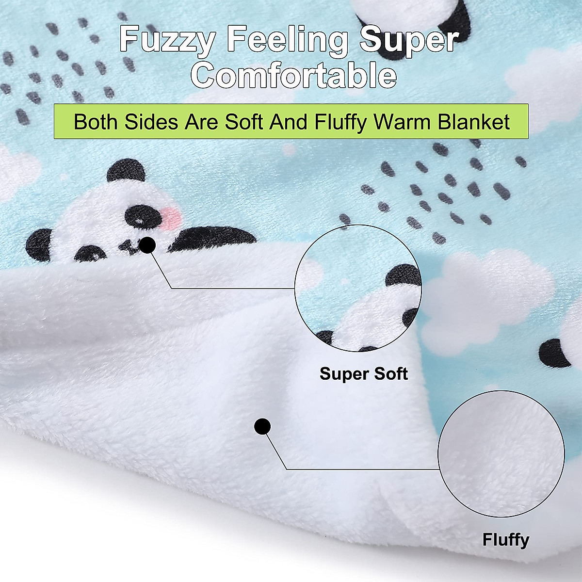 chifave Bear Blanket, 50"x 60" Kids Throw Blankets Super Soft Fluffy Comfortable Flannel Fleece Couch Bed Premium Polyester Children Cute Cartoon Wild Bears Blanket for All Season