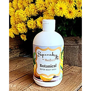 Squeaky by Mom Bomb Botanical Detox Body Wash- Therapeutic rosemary oil helps rids the body of fatigue and tension Body Wash provides you with the excellent moisture your body needs. (6005)