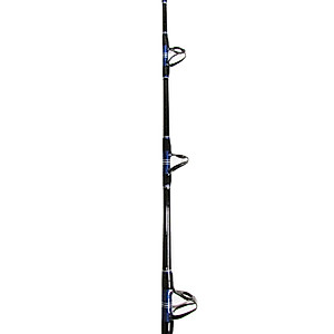 Xcaliber Marine Pair of (2) Inshore Series 6' 50-80 lb Saltwater Boat RODS (Blue and Silver)