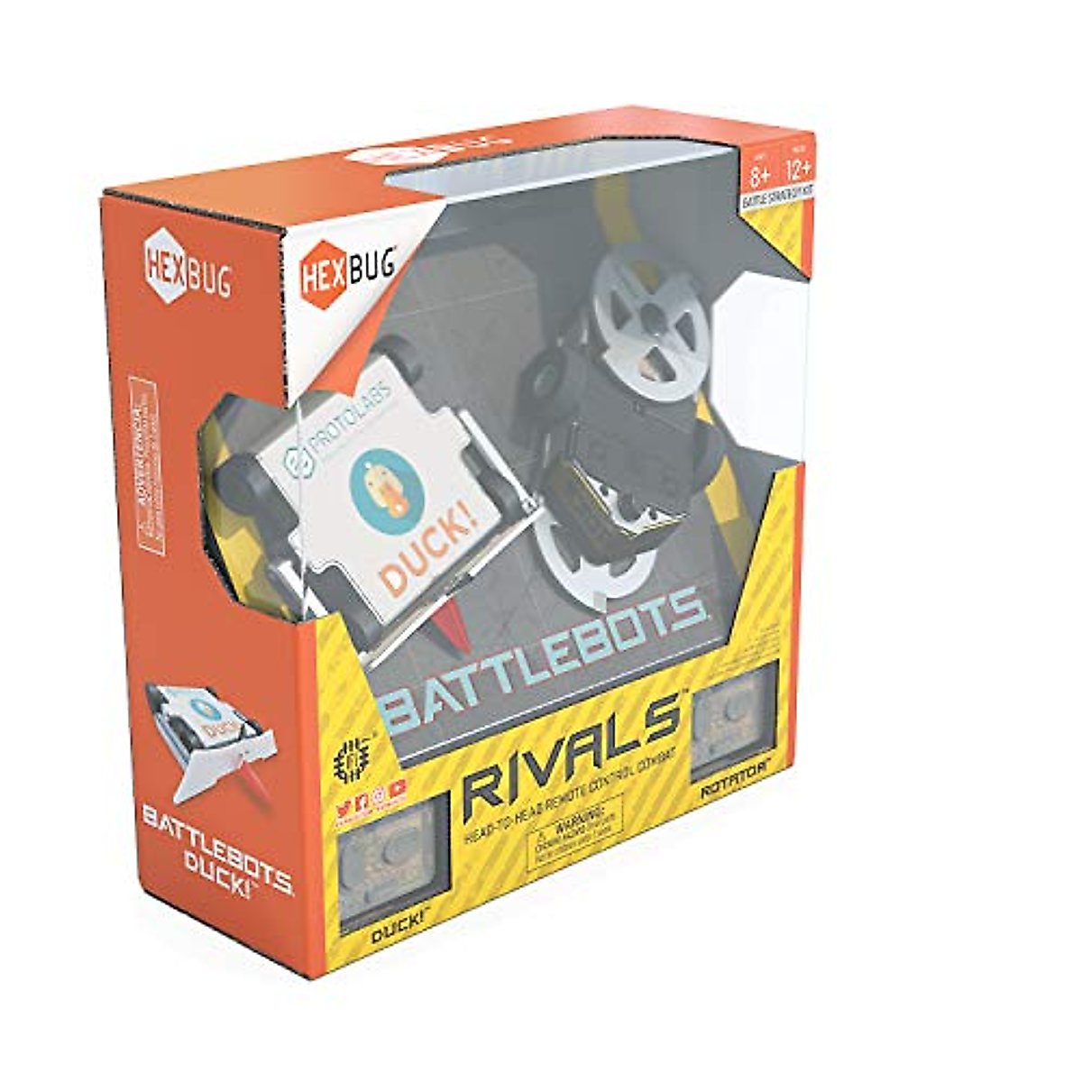 HEXBUG BattleBots Rivals 5.0 (Rotator and Duck!) Toys for Kids - Fun Battle Bot Hex Bugs - Remote Controlled Robot Toy - Batteries Included - Ages 8 and up