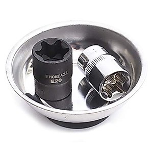 EHOMEA2Z Magnetic Tray Tool Holder 3" Inch, Ideal For Garage, Home, Bolts, Nuts, Small Parts, Pin Cushion Magnetic Cup (3"Inch Magnetic Bowl 1Pc)