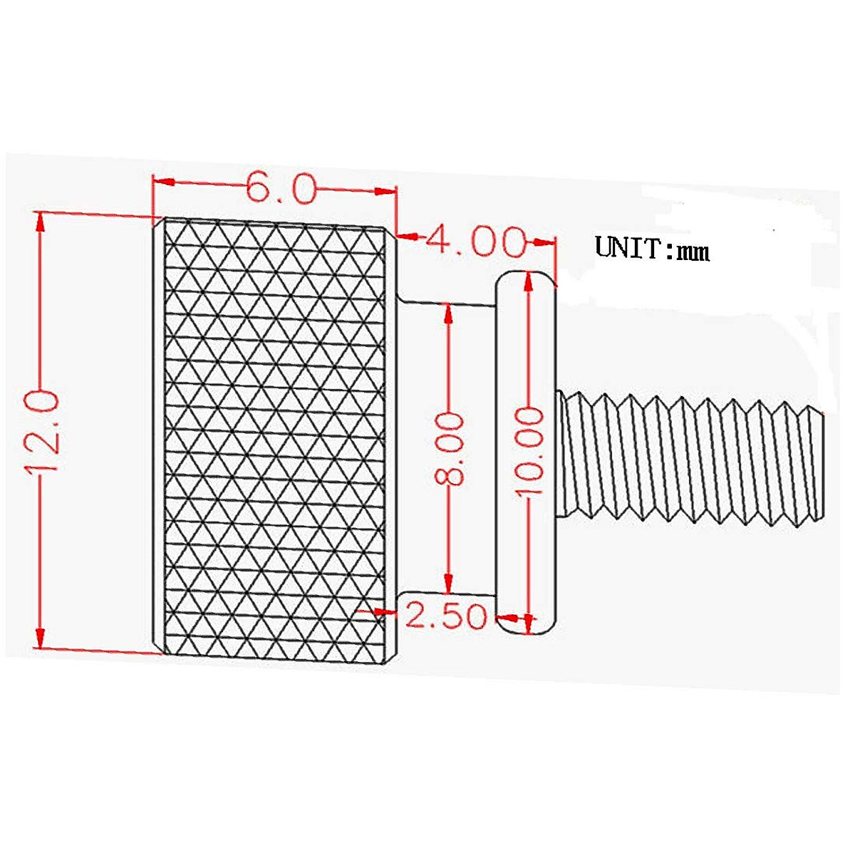 New Lon0167 Computer PC Featured Case Fully Threaded reliable efficacy Knurled Thumb Screws Sky Blue 6#-32 4pcs(id:5c9 93 71 445)