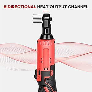 GYZJ 𝐂𝐨𝐫𝐝𝐥𝐞𝐬𝐬 𝐑𝐚𝐭𝐜𝐡𝐞𝐭 𝐖𝐫𝐞𝐧𝐜𝐡 𝟑/𝟖" Electric Wrenches Set 𝟒𝟓 𝐍.𝐦 400RPM Power 𝟏𝟐𝐕 1300mAh, 2 Sockets (𝟏𝟎𝐦𝐦 𝟏𝟐𝐦𝐦) And Charger Trigger Angle Tool (6 Sets)