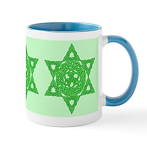 CafePress Celtic Star Of David Mug Ceramic Coffee Mug, Tea Cup 11 oz