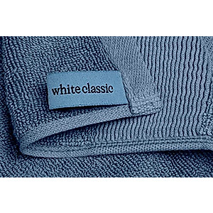 White Classic Resort Collection Soft Bath Sheet Towels | 35x70 Oversize Large Luxury Hotel Plush & Absorbent Cotton Bath Sheet [2 Pack, Blue]