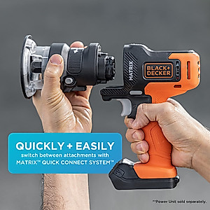 BLACK+DECKER Matrix Router Attachment For Cordless Drill (BDCMTR)