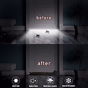 Marwood Under Door Draft Stopper Decorative Wind Stopper 36 inch for Door & Window, Weighted Animal Air Draft Stopper Snake Noise Blocker for Bottom of Door with Hanging Loops - Grey Dog