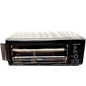 Ninja SP101 Foodi 8-in-1 Air Fry Large Toaster Oven Flip-Away for Storage Dehydrate Keep Warm 1800w XL Capacity (Renewed) BLACK