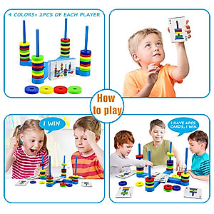 VATOS Board Magnetic Kids Game, Matching Game for Kids Age 3 4 5 6 7 8, Fun STEM Science Toy for Children Boys & Girls Gift