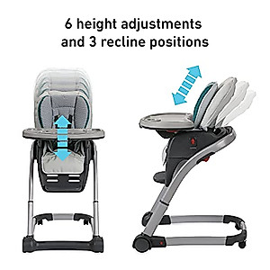 Graco Blossom 6 in 1 Convertible High Chair, Studio, 22.5x41x29 Inch (Pack of 1)
