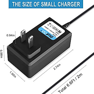 PwrON US Plug DC 10V 1A Power Supply Adapter Wall Charger 3.5x1.3mm Center+ Positive