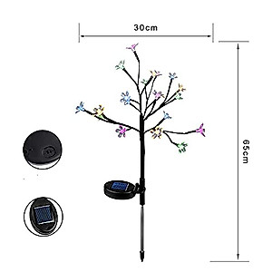 EpicGadget Solar Flower Fairy Light, Colorful Stainless Steel Solar Path Stake Lights for Outdoor Landscape Lighting, Lawn, Patio, Yard, Walkway, Driveway, Pathway and Garden (1 Piece)