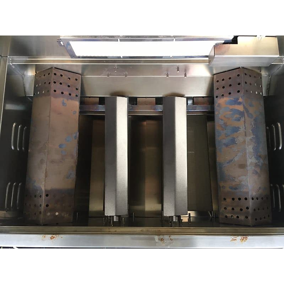 Heavy Duty Cast Stainless Steel 304 Gas Grill Burner Replacement Parts Outdoor Premium Gas BBQ Grill Burner for Bull Lion Cal Flame Blaze Aussie Bakers Chefs Turbo Coyote Jenn Air Nexgrill Charbroil