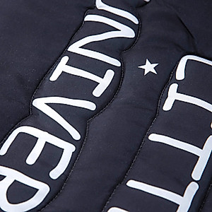 Jupeollon 3Piece Baby Crib Bedding Set for Boys Elephant Moon Star Themed Nursery Bedding Crib Sets for Boys Soft Breathable Included Crib Comforter Fitted Sheet Crib Skirt,Grey