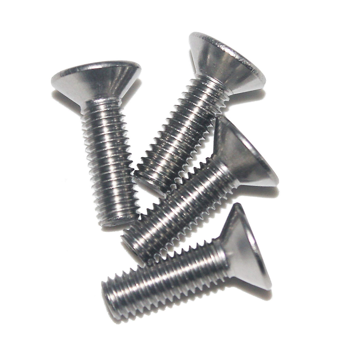 Fullerkreg 18-8 Stainless Steel Hex Drive Flat Head Screw M6 x 1 mm Thread, 16 mm Long,Packs of 25