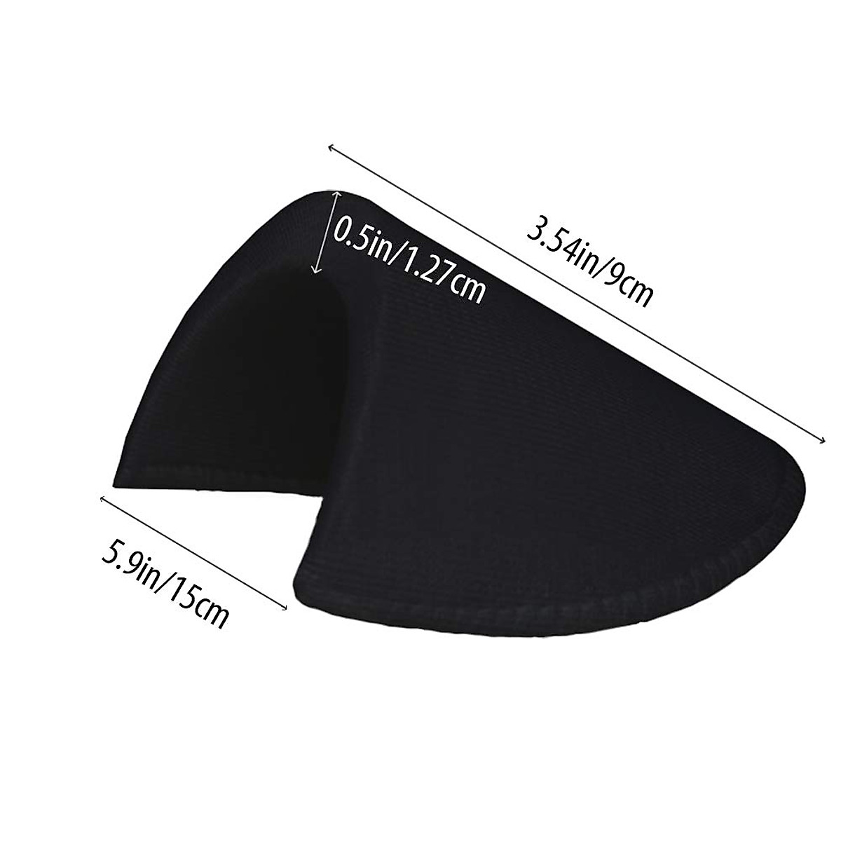 6 Pairs 1/2'' Shoulder Pads Sewing Set-in Shoulder Pads Foam Pads for Blazer T-Shirt Clothes