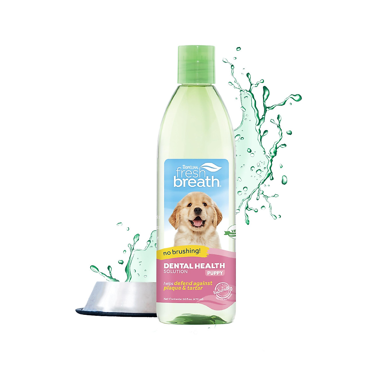 TropiClean Fresh Breath for Puppy Breath | Breath Freshener | Puppy Dental Care Made Easy | Puppy Mouthwash | Made in the USA | 16 oz.