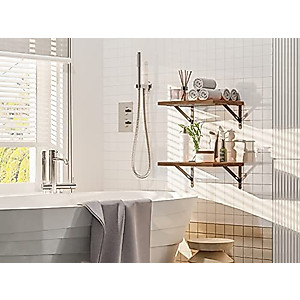 SUPERJARE Wall Mounted Floating Shelves, Set of 2, Wide Display Ledges, 11.8 Inch Deep, Large Storage Rack for Room/Kitchen/Office - Retro Brown